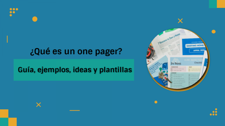 ¿Qué es un One Pager? Guía, ejemplos, ideas y plantillas