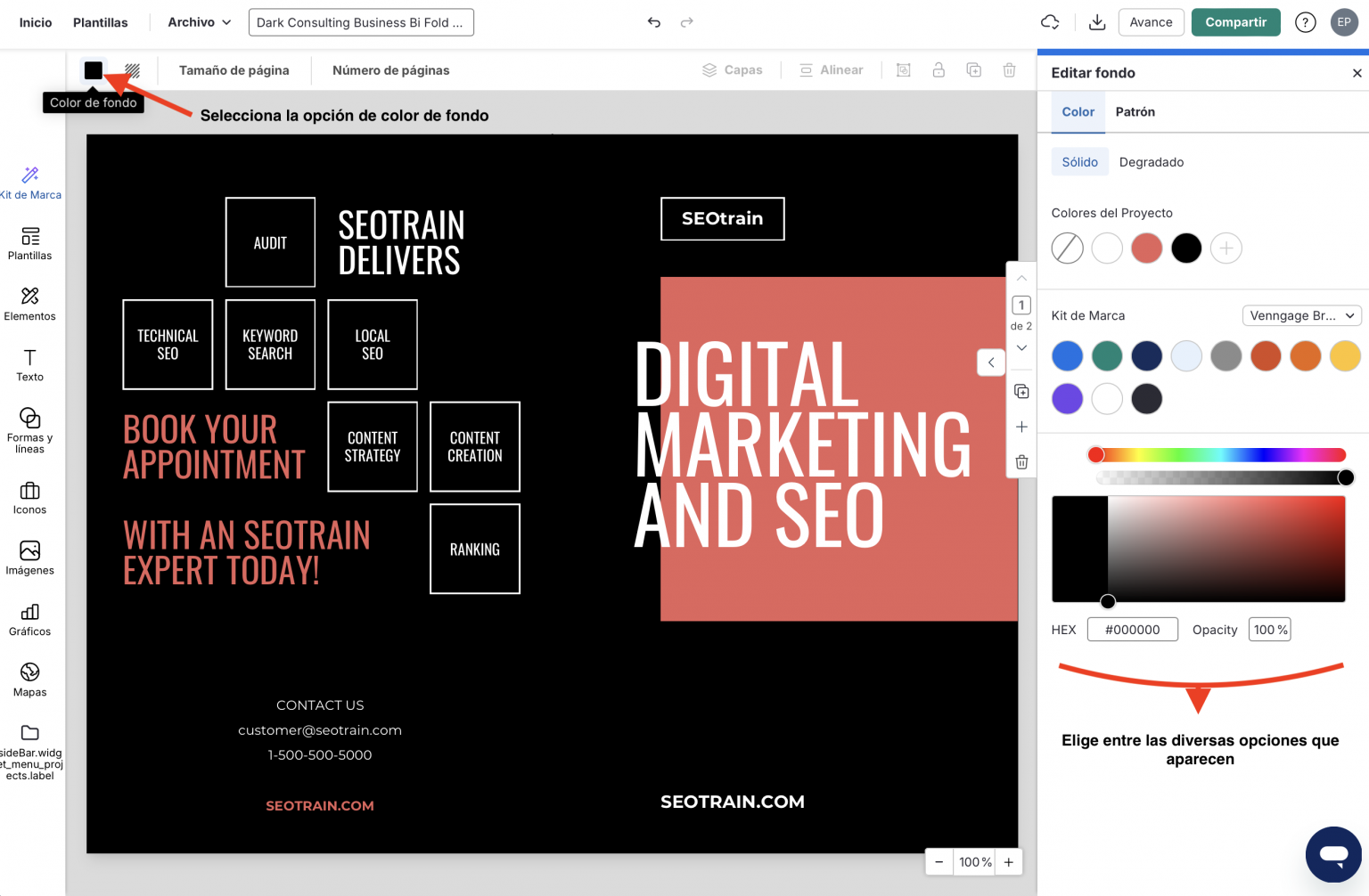 Folletos dípticos: 15+ ejemplos, plantillas y consejos de diseño