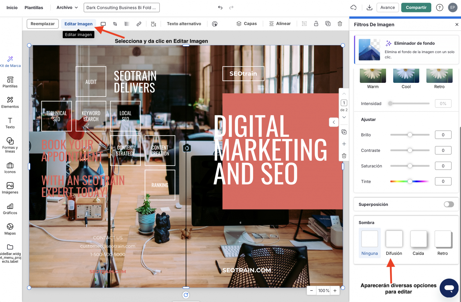 Folletos dípticos: 15+ ejemplos, plantillas y consejos de diseño