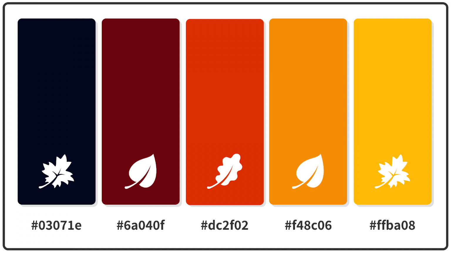 Las 20 mejores paletas de colores de otoño para 2023 - Venngage Blog