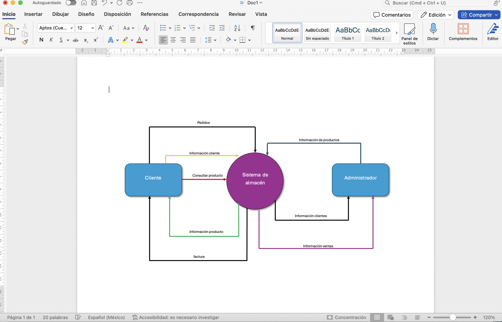Crea un diagrama de contexto en Word: guía paso a paso