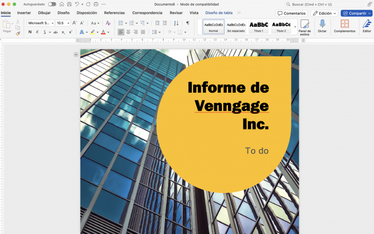 Crea plantillas para informes en Word - Venngage Blog